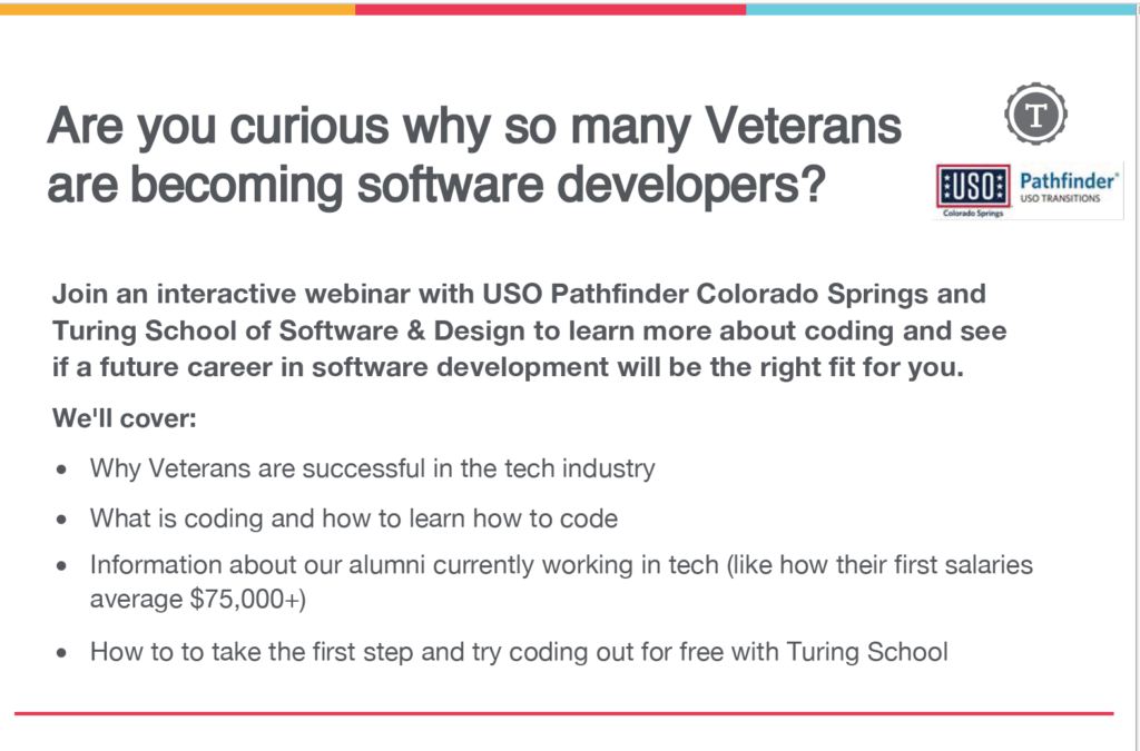 USO Pathfinder-Software Development Webinar – Colorado JCF