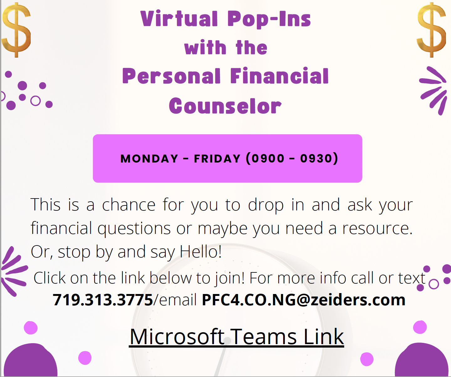 Personal Financial Counselor Virtual Events Colorado JCF Personal Financial Counselor Virtual Events Colorado JCF