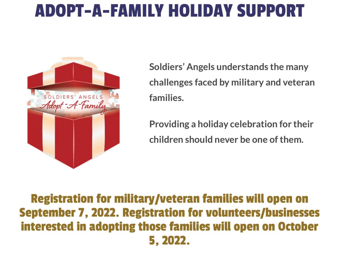 Soldiers’ Angels Holiday Adopt-A-Family Program – Colorado JCF