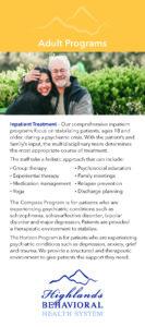 Adolescent & Adult Programs from Highlands Behavioral Health – Colorado JCF
